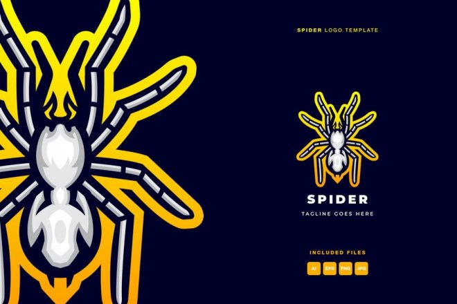 18+ Creative Spider Logo Design Templates Download - Graphic Cloud
