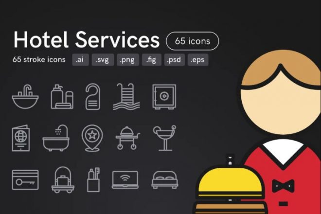 18+ FREE Hotel Icons Vector Download Ai | EPS - Graphic Cloud