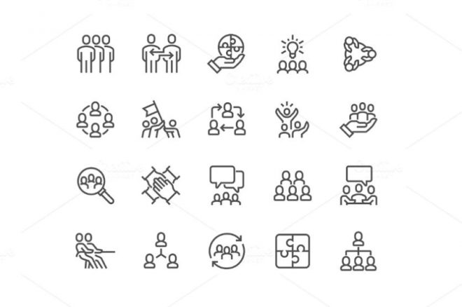 18+ FREE Teamwork Icons Vector Download - Graphic Cloud