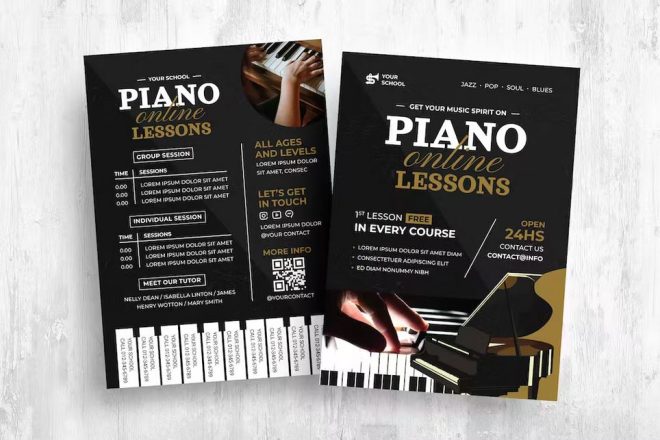 25+ FREE Music Lessons Flyer Templates Download