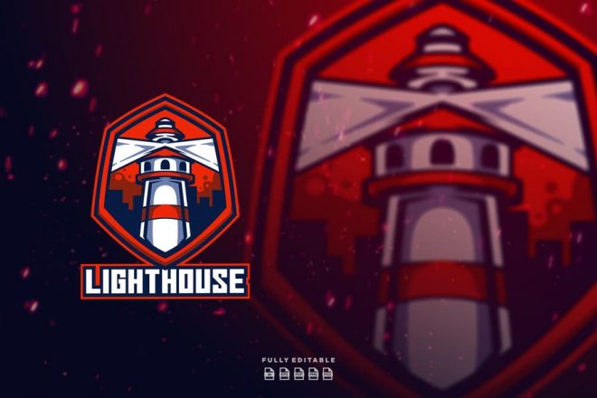 18+ Best Lighthouse Logo Design Templates Download - Graphic Cloud