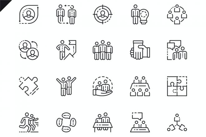 18+ FREE Teamwork Icons Vector Download - Graphic Cloud
