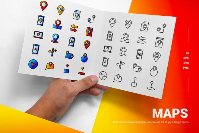 18+ Best Map Icons Download SVG | EPS | Ai - Graphic Cloud