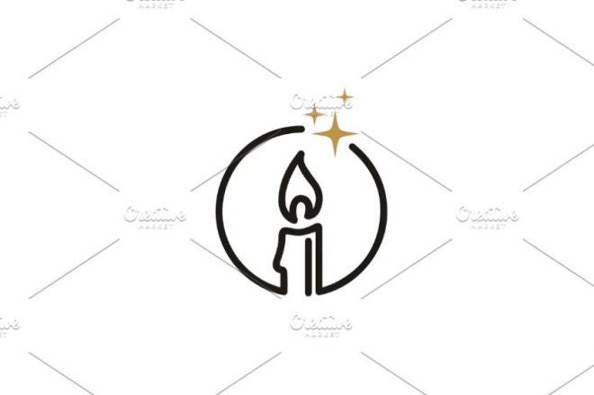 15+ FREE Candle Logo Designs Template Download - Graphic Cloud