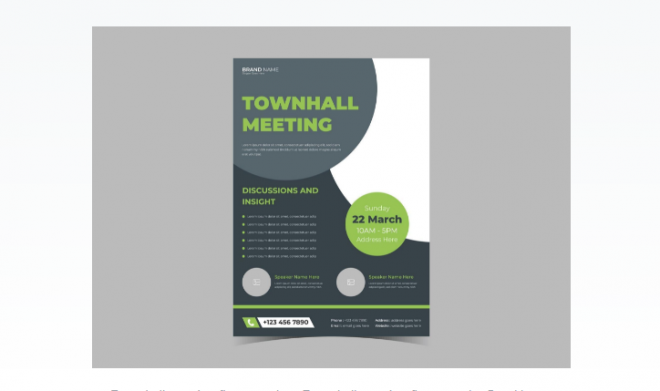 11+ Free Town Hall Meeting Flyer Template Download - Graphic Cloud