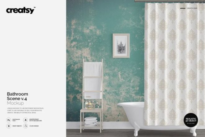 11+ Best Bathroom Mockup PSD Download - Graphic Cloud