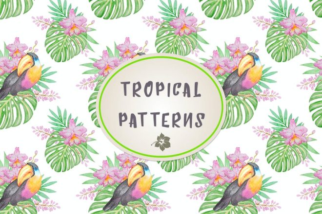 15+ FREE Tropical Patterns Vector Design Download - Graphic Cloud