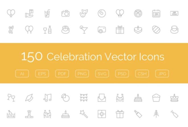21+ FREE Celebration Icons Vector Elements Download - Graphic Cloud