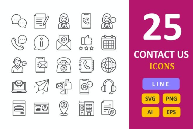 15+ FREE Contact Icons Vector Illustration Download - Graphic Cloud