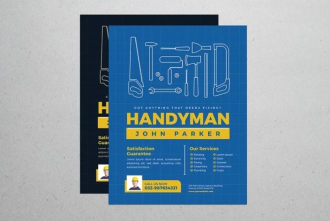 15+ Free Handyman Flyer Templates PSD Download - Graphic Cloud