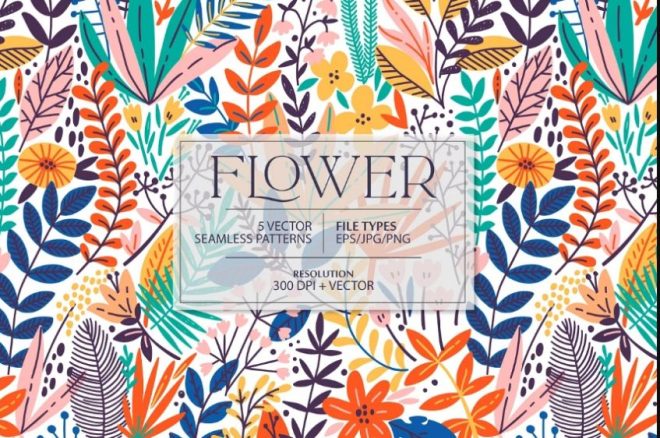 15+ FREE Flower Patterns Vector Design Download - Graphic Cloud