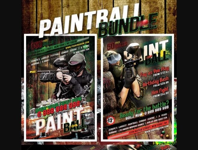 15+ Creative Paintball Battle Flyer Templates Download - Graphic Cloud