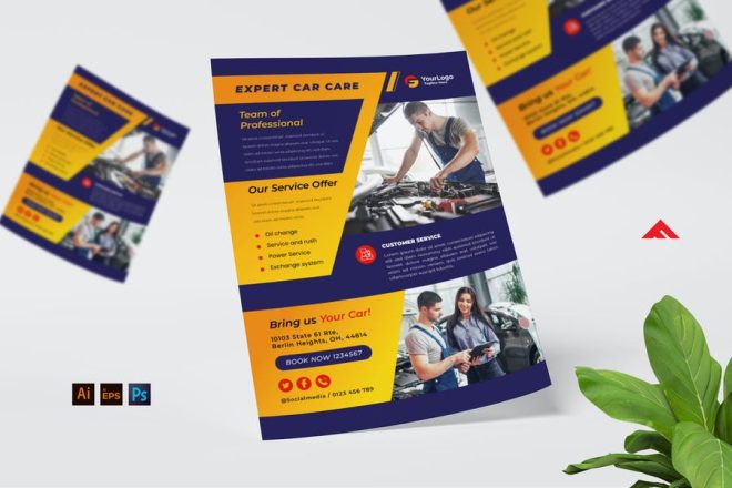 15+ FREE Mechanic Flyer Template PSD Download - Graphic Cloud