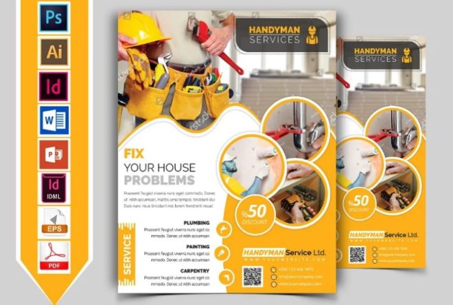 15+ Free Handyman Flyer Templates PSD Download - Graphic Cloud