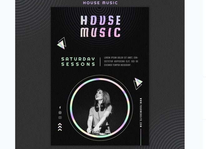 11+ Best House Party Flyer Templates Download - Graphic Cloud