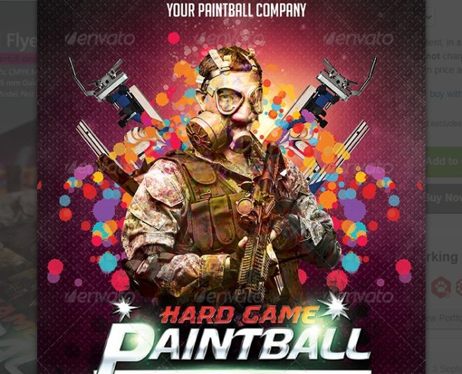 15+ Creative Paintball Battle Flyer Templates Download - Graphic Cloud