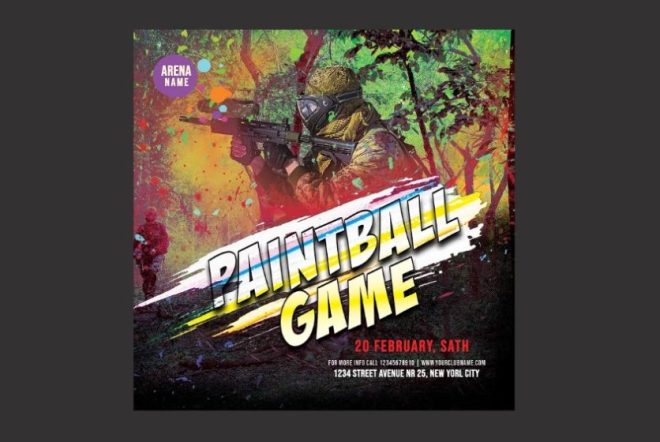 15+ Creative Paintball Battle Flyer Templates Download - Graphic Cloud