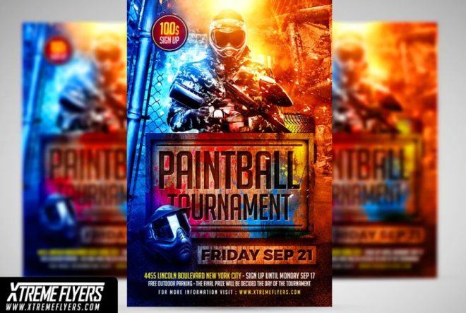15+ Creative Paintball Battle Flyer Templates Download - Graphic Cloud