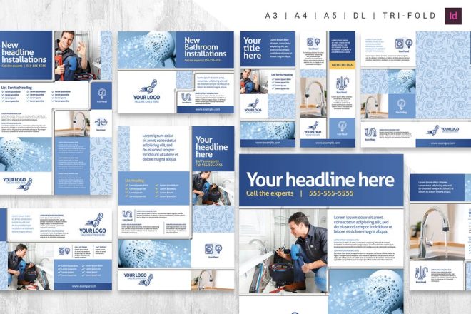 Plumbing Brochure Templates (15+ Free Download )