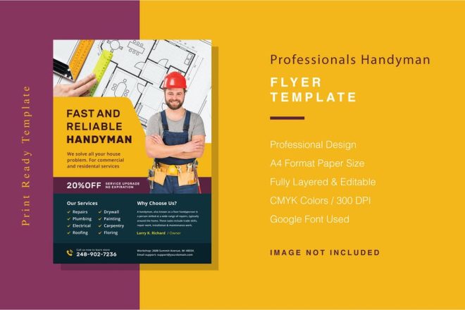 15+ Free Handyman Flyer Templates PSD Download - Graphic Cloud