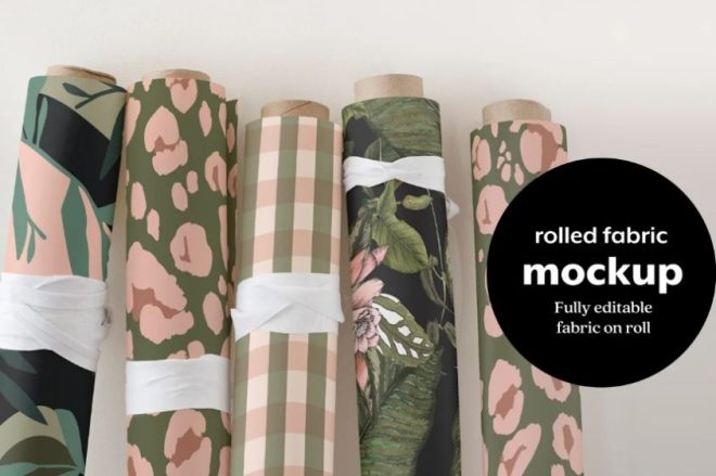7+ Best Fabric Rolls Mockup PSD Download - Graphic Cloud