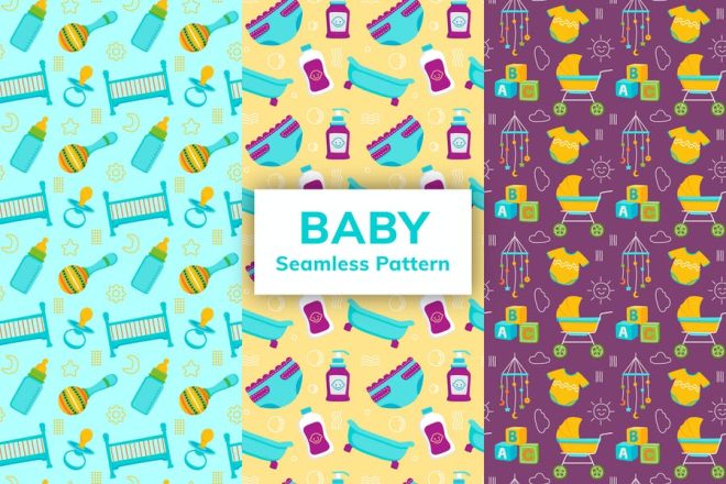 15+ FREE Baby Patterns Vector Design Download - Graphic Cloud