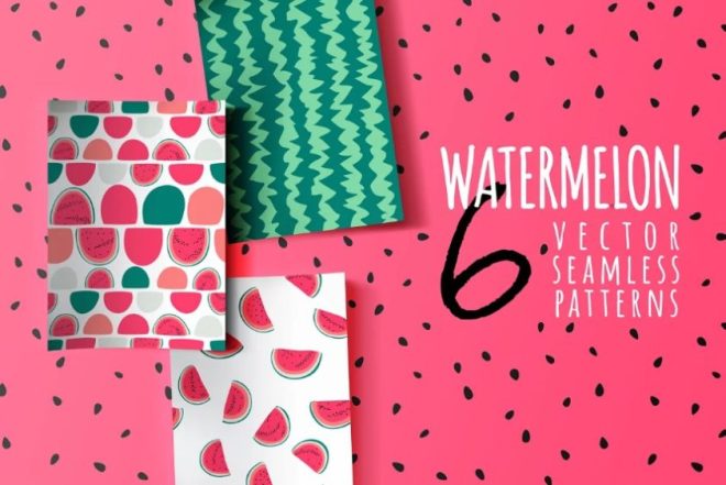 15+ Free Watermelon Patterns Design Vector Download - Graphic Cloud