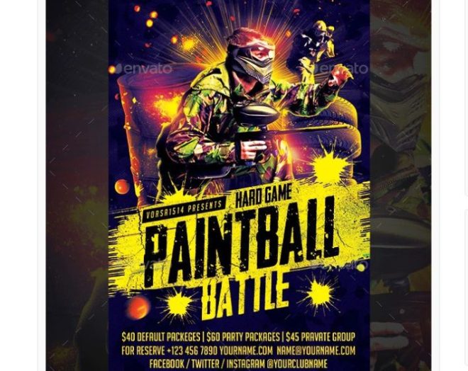 15+ Creative Paintball Battle Flyer Templates Download - Graphic Cloud
