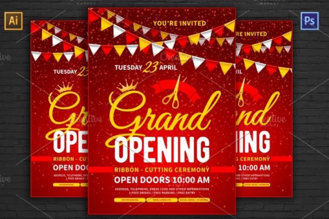 15+ FREE Store Opening Flyers Template PSD Download - Graphic Cloud