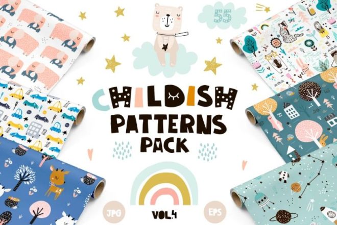 15+ FREE Childish Patterns Design Vector Download - Graphic Cloud