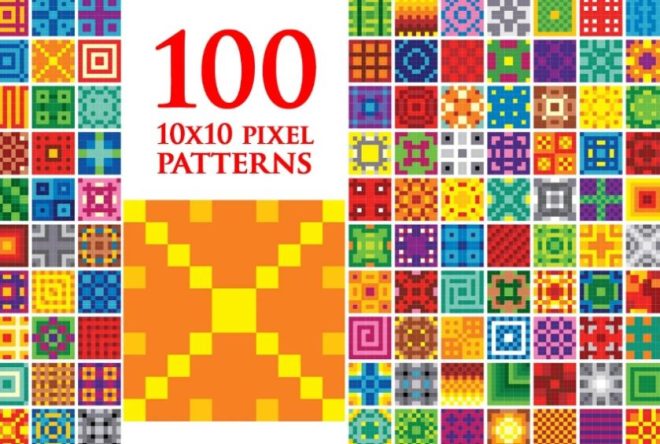 15+ Pixel Patterns Ai EPS Design Download - Graphic Cloud