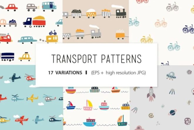 15+ FREE Transport Patterns Design Vector Download - Graphic Cloud