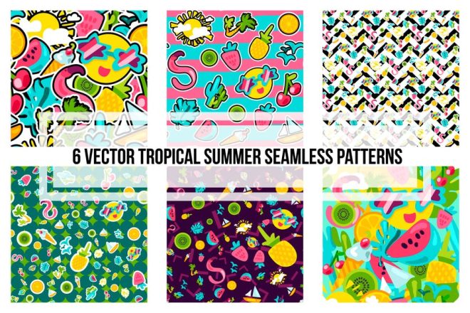 15+ FREE Summer Patterns Design Vector Download - Graphic Cloud