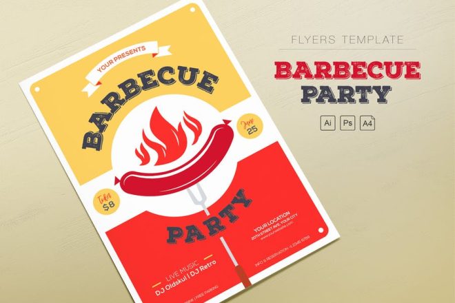 15+ FREE Barbecue Restaurant Flyer Template Download - Graphic Cloud