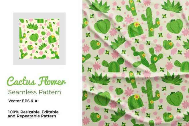 15+ FREE Cactus Patterns Design Vector Download - Graphic Cloud
