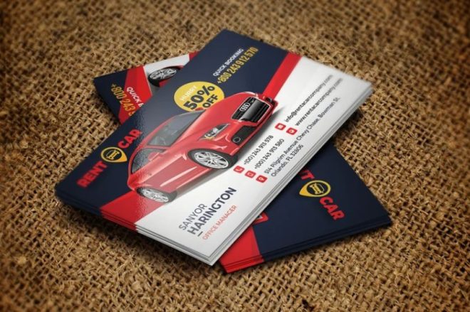 15+ FREE Car Rental Business Card Templates Download - Graphic Cloud