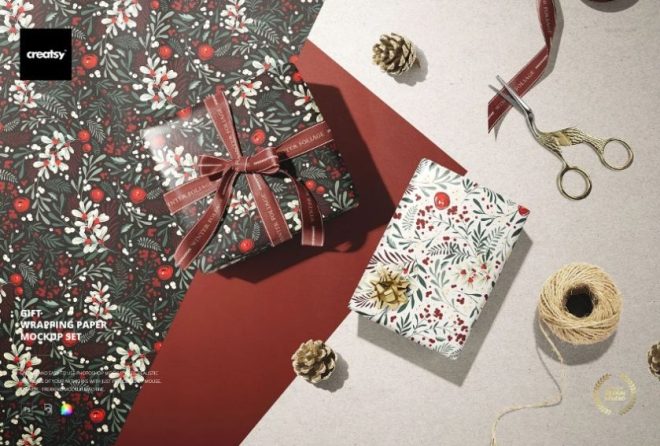 15+ FREE Gift Wrapping Paper Mockup PSD Download - Graphic Cloud