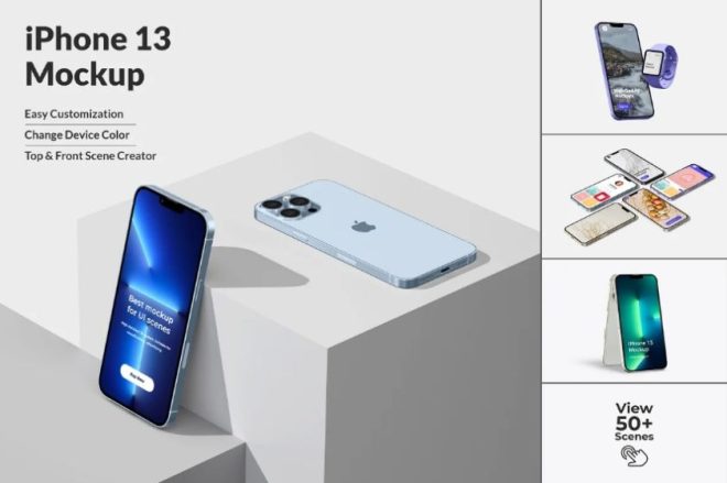 21+ FREE iPhone 13 Mockup PSD Download Template - Graphic Cloud