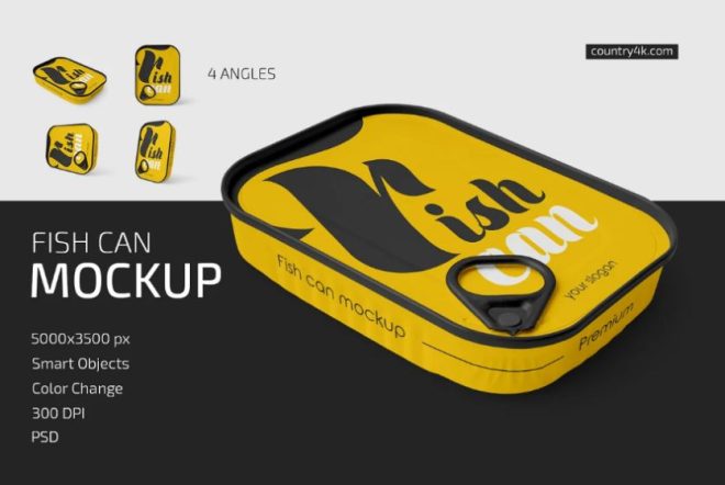 15+ FREE Fish Can Mockup PSD Download - Graphic Cloud