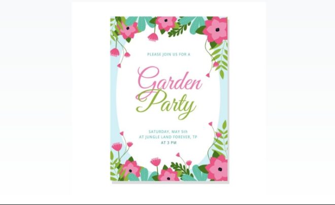 15+ FREE Garden Party Invitation Template Download - Graphic Cloud