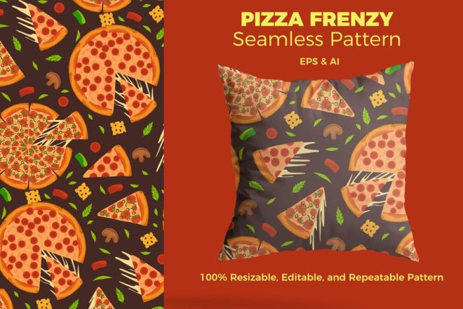 15+ FREE Pizza Patterns Vector Design Download - Graphic Cloud