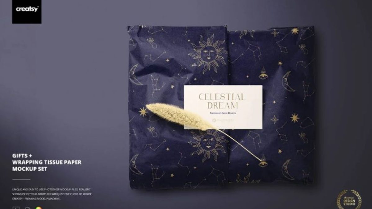 Wrapping Paper Mockup Custom Wrapping Paper Design Wrapping Paper ...