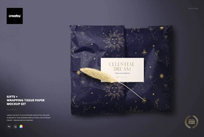 15+ FREE Gift Wrapping Paper Mockup PSD Download - Graphic Cloud