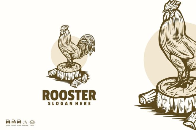 15+ FREE Rooster Logo Design Templates Download - Graphic Cloud