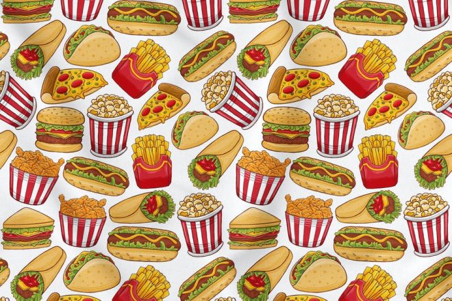 15+ FREE Fast Food Patterns Design Download - Graphic Cloud