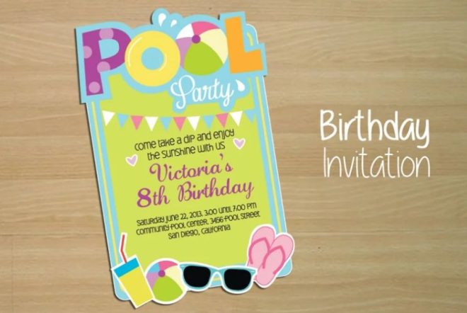 10+ FREE Pool Party Card Template PSD AI Download - Graphic Cloud