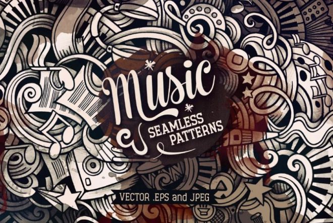 15+ FREE Musical Notes Pattern Design Vector EPS - Graphic Cloud