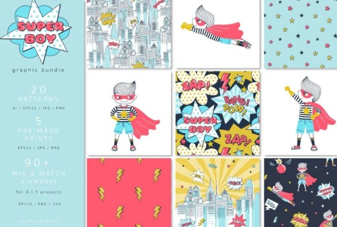 15+ FREE Comic Patterns Design Vector Download - Graphic Cloud