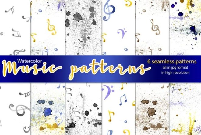 15+ FREE Musical Notes Pattern Design Vector EPS - Graphic Cloud