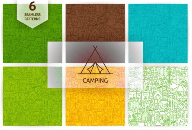 15+ FREE Camping Patterns AI EPS Vector Download - Graphic Cloud